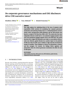 Bournemouth University Research Online [BURO] - Do corporate governance mechanisms and ESG ...